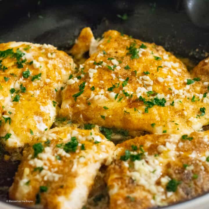 Baked Lemon Garlic Grouper