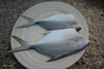 The Best Whole Baked Pompano with Lemon Sauce